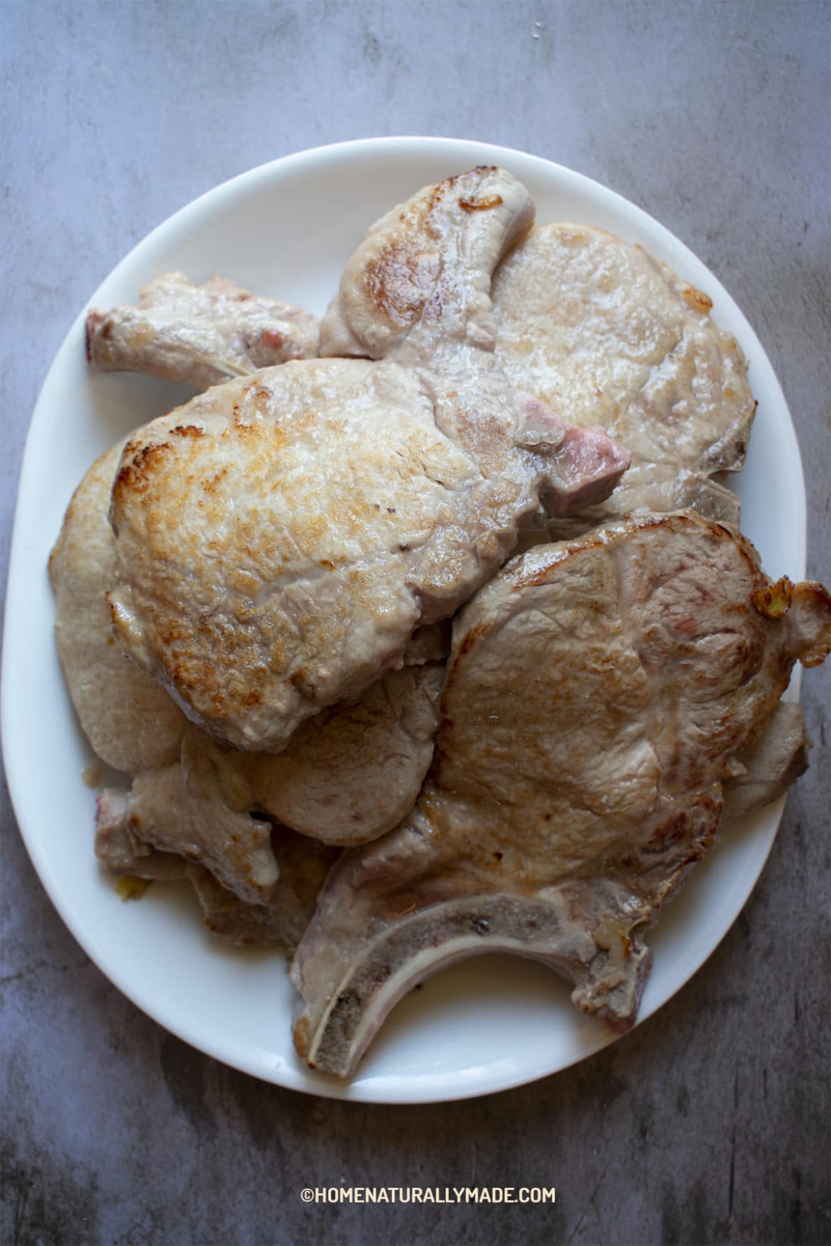 Shanghai Style Pork Chops {Red Braised Pork Chops} - HomeNaturallyMade