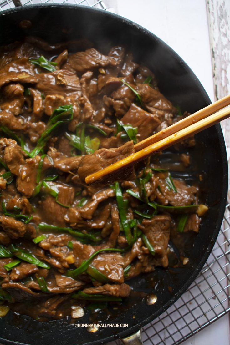 Mongolian Beef {P.F. Chang's Style} | HomeNaturallyMade