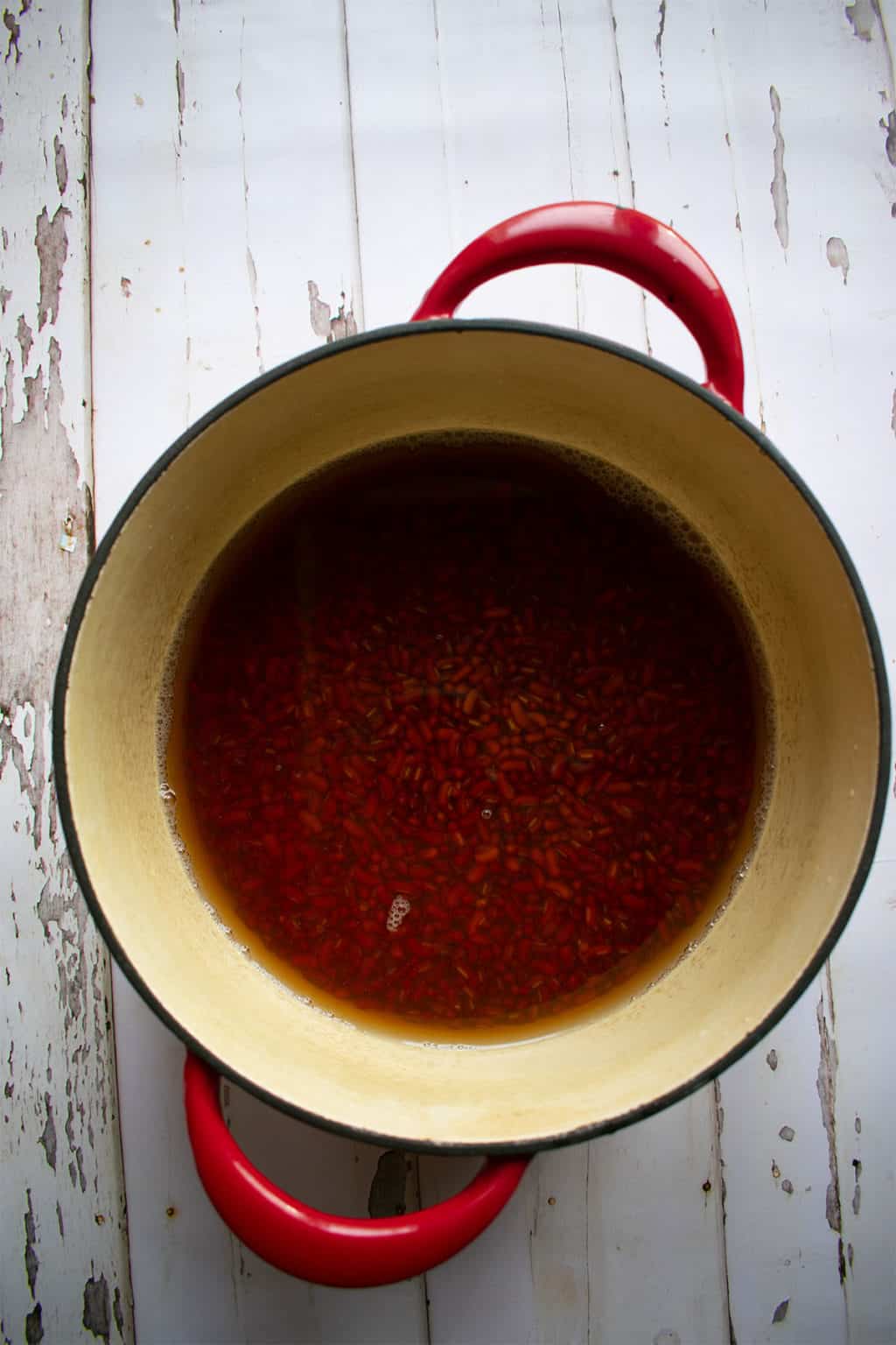 Homemade Red Bean Paste {Hong Dou Sha} - HomeNaturallyMade