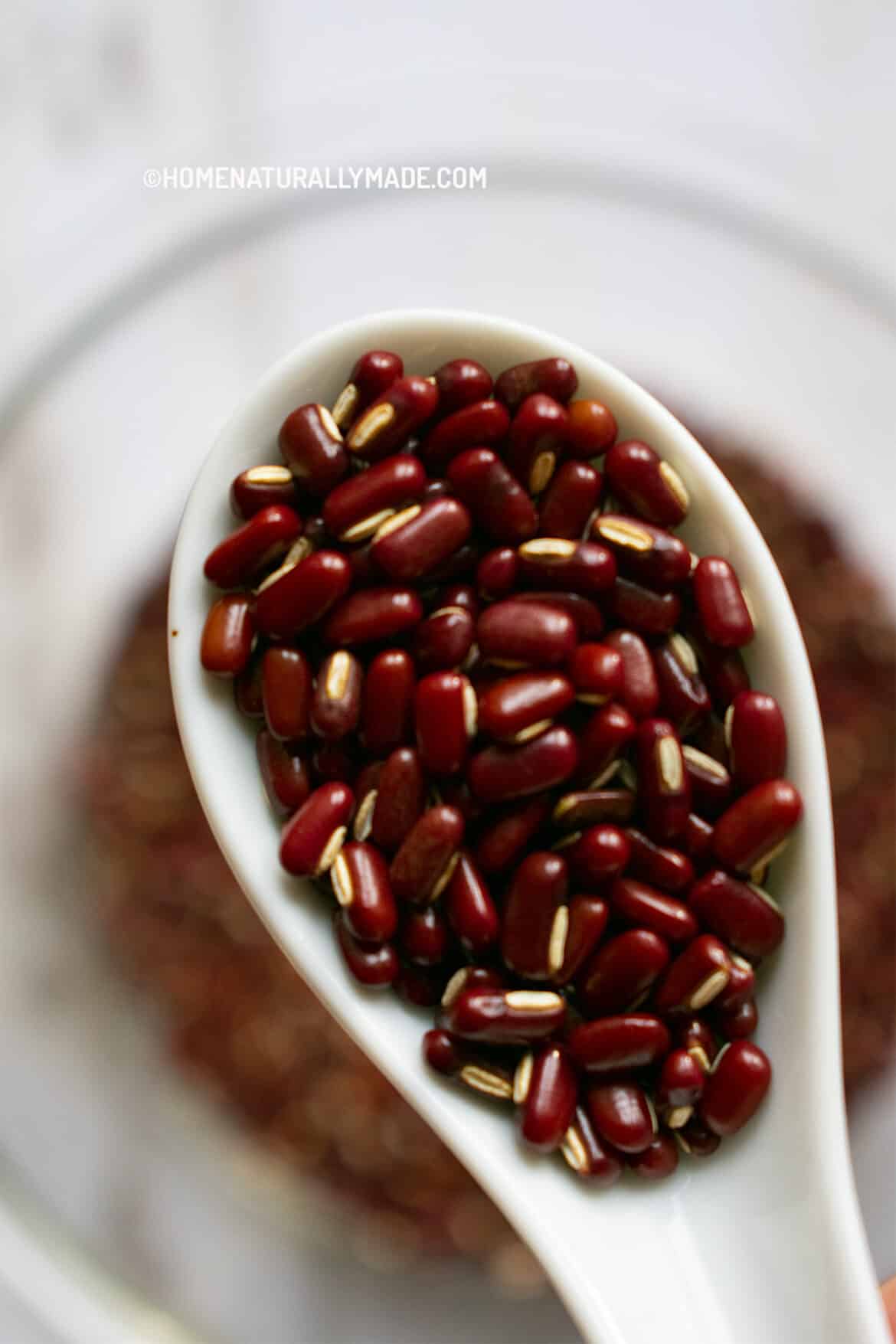 Homemade Red Bean Paste {Hong Dou Sha} - HomeNaturallyMade