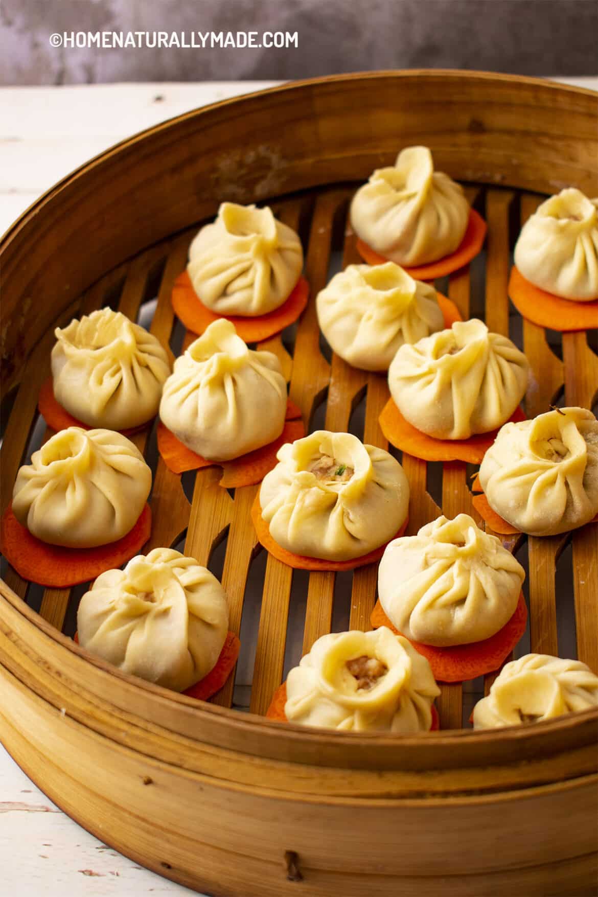 Shanghai Soup Dumplings {Xiao Long Bao 小笼包} - HomeNaturallyMade