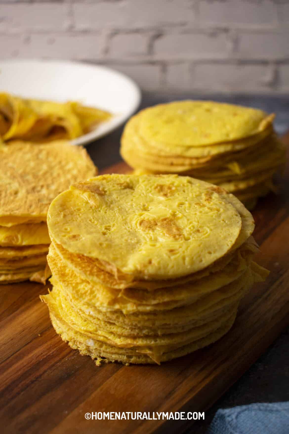 Egg Wrappers for Dumplings 蛋饺皮 - HomeNaturallyMade