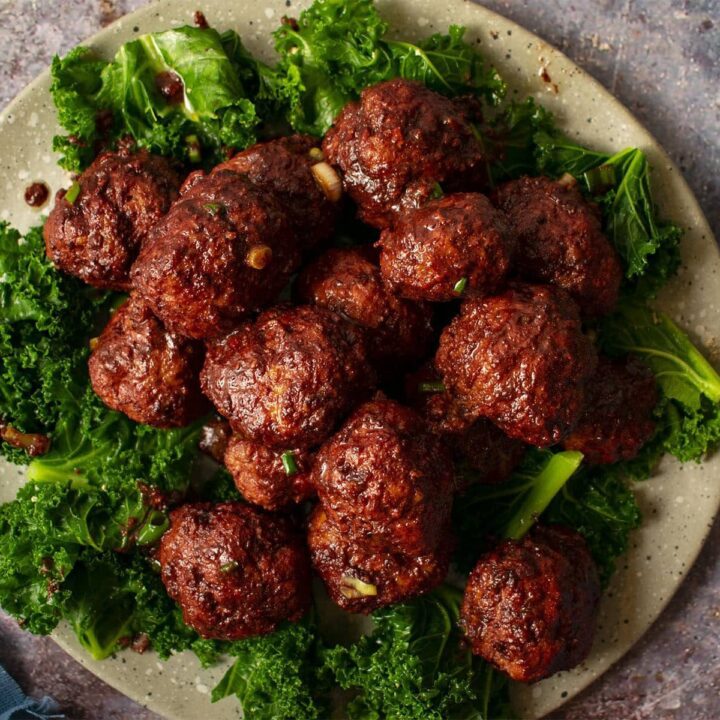 Red Braised Lion's Head {Pork Meatballs} | HomeNaturallyMade