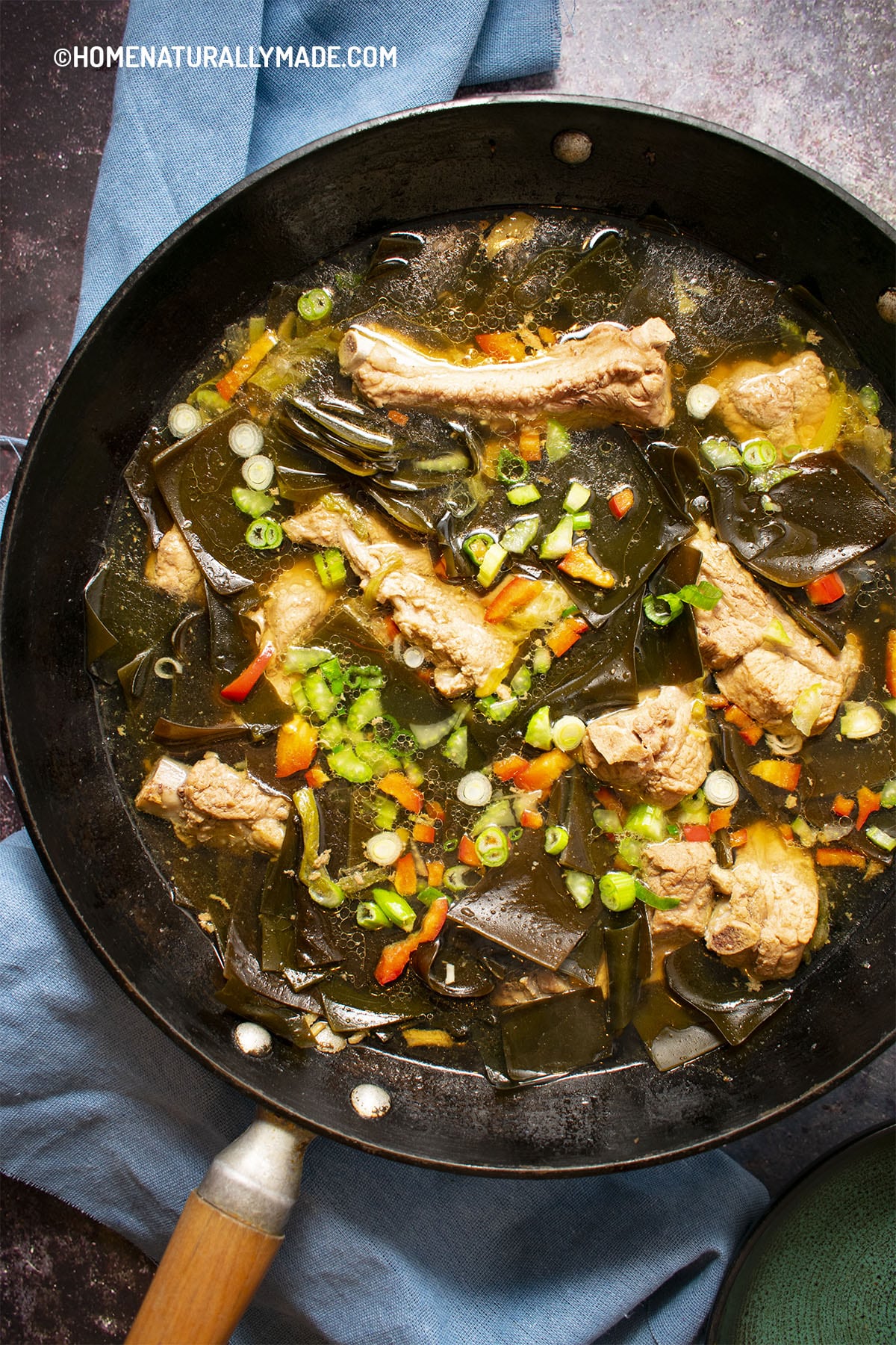 Kelp Rib Soup Chinese Style {海带排骨汤} - HomeNaturallyMade