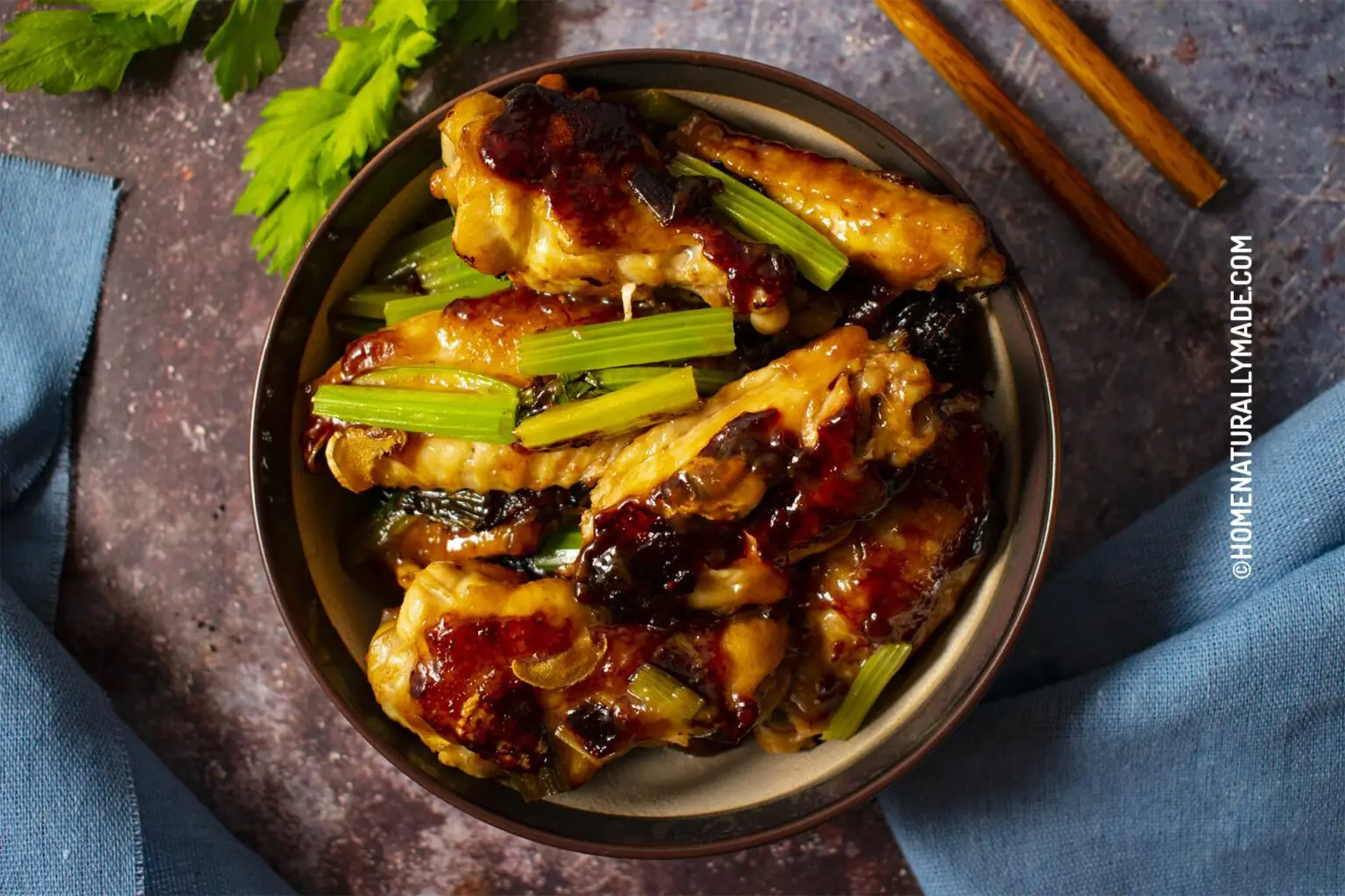 Braised Chicken Wings Shanghai-Style - HomeNaturallyMade