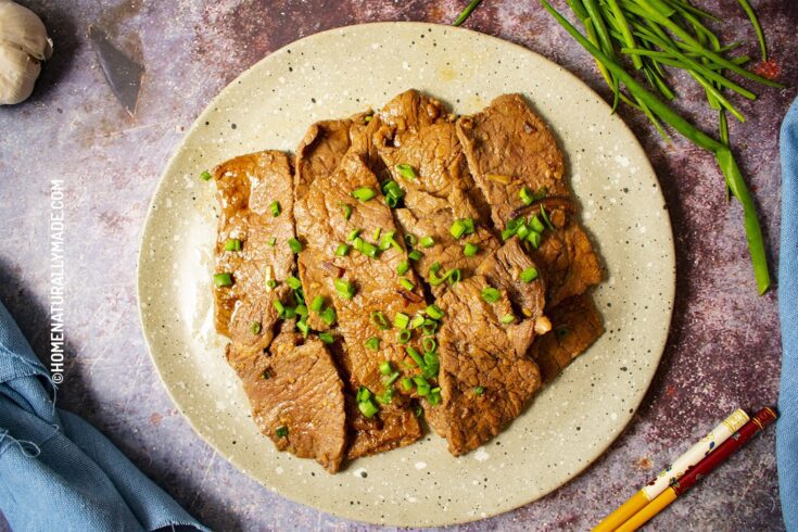 Korean BBQ Galbi {Juicy Tasty Steak Version} - HomeNaturallyMade