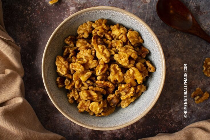 Candied Walnuts {Chinese Style} - HomeNaturallyMade