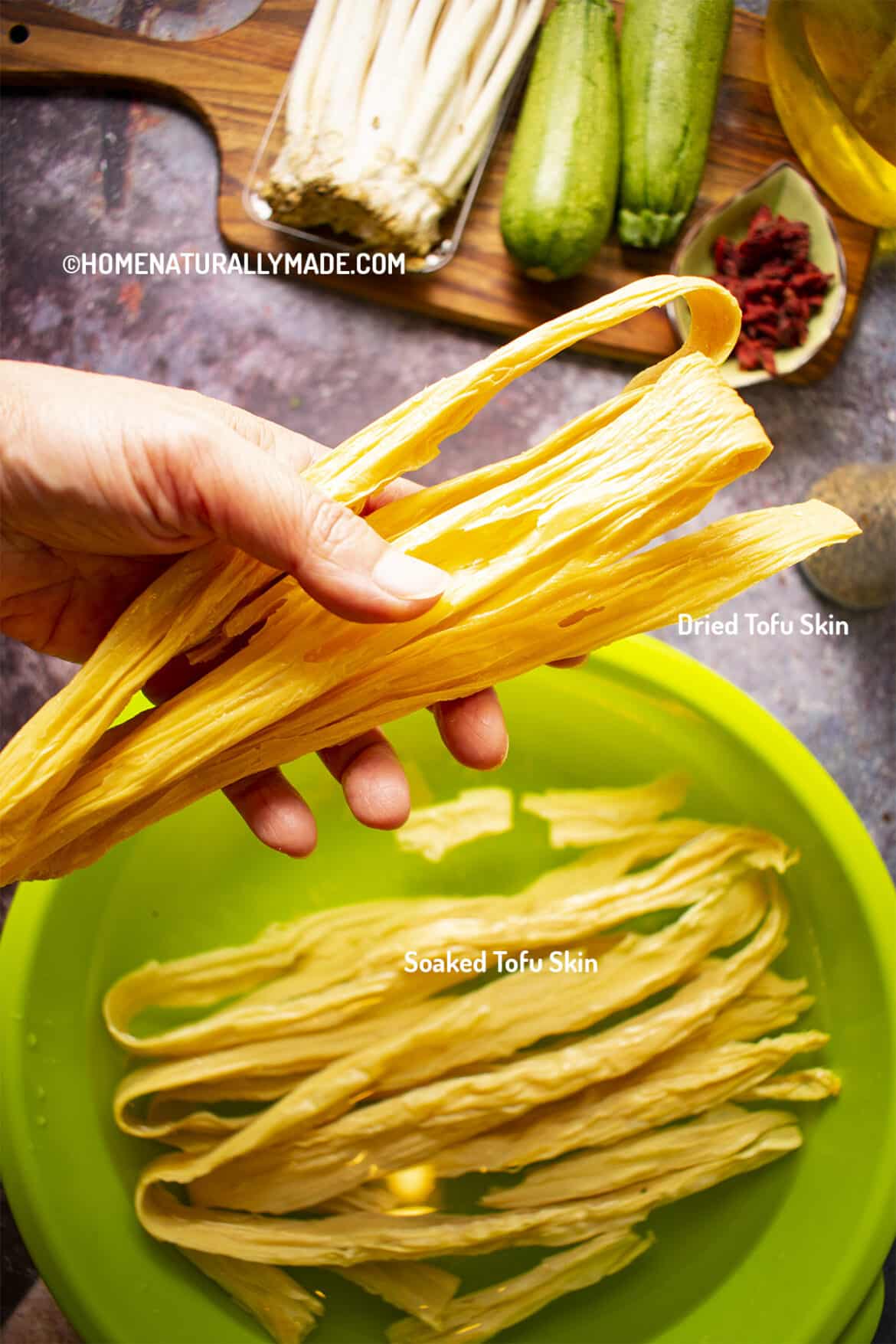 Tofu Skin Rolls with Pork {Fu Pi Juan 腐皮卷} - HomeNaturallyMade