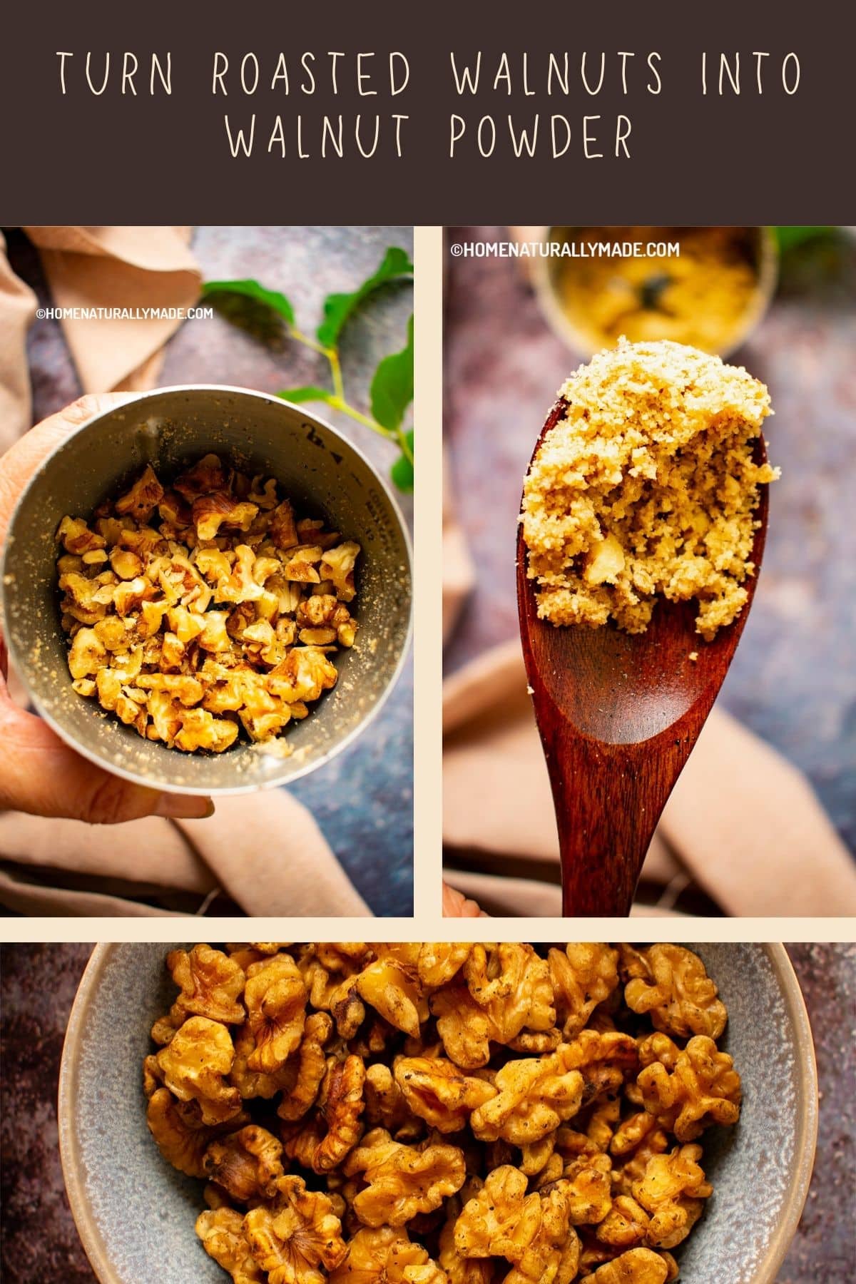 Black Sesame Walnut Mix for Hot Cereal {Zhi Ma Hu} - HomeNaturallyMade