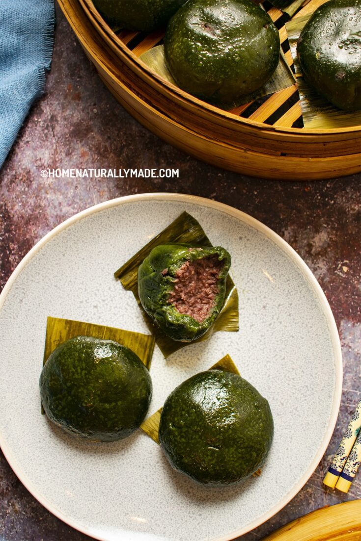 Qing Tuan {Easy Authentic Huai Yang Style} - HomeNaturallyMade