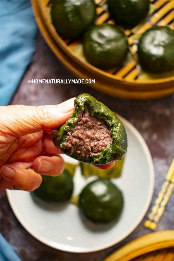 Qing Tuan {Easy Authentic Huai Yang Style} - HomeNaturallyMade