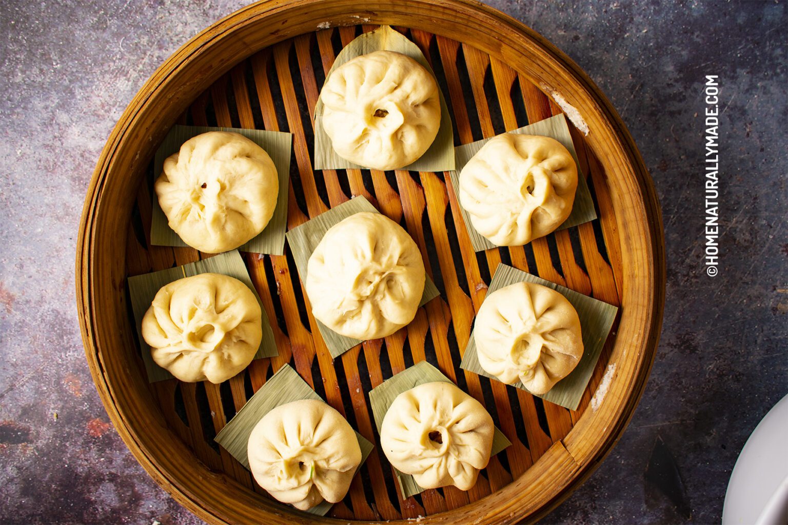 Steamed Pork Buns {Rou Bao Zi Huai Yang Style} - HomeNaturallyMade
