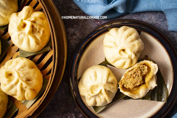 Steamed Pork Buns {Rou Bao Zi Huai Yang Style} - HomeNaturallyMade