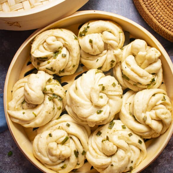 Chinese Flower Rolls {Hua Juan 花卷} - HomeNaturallyMade