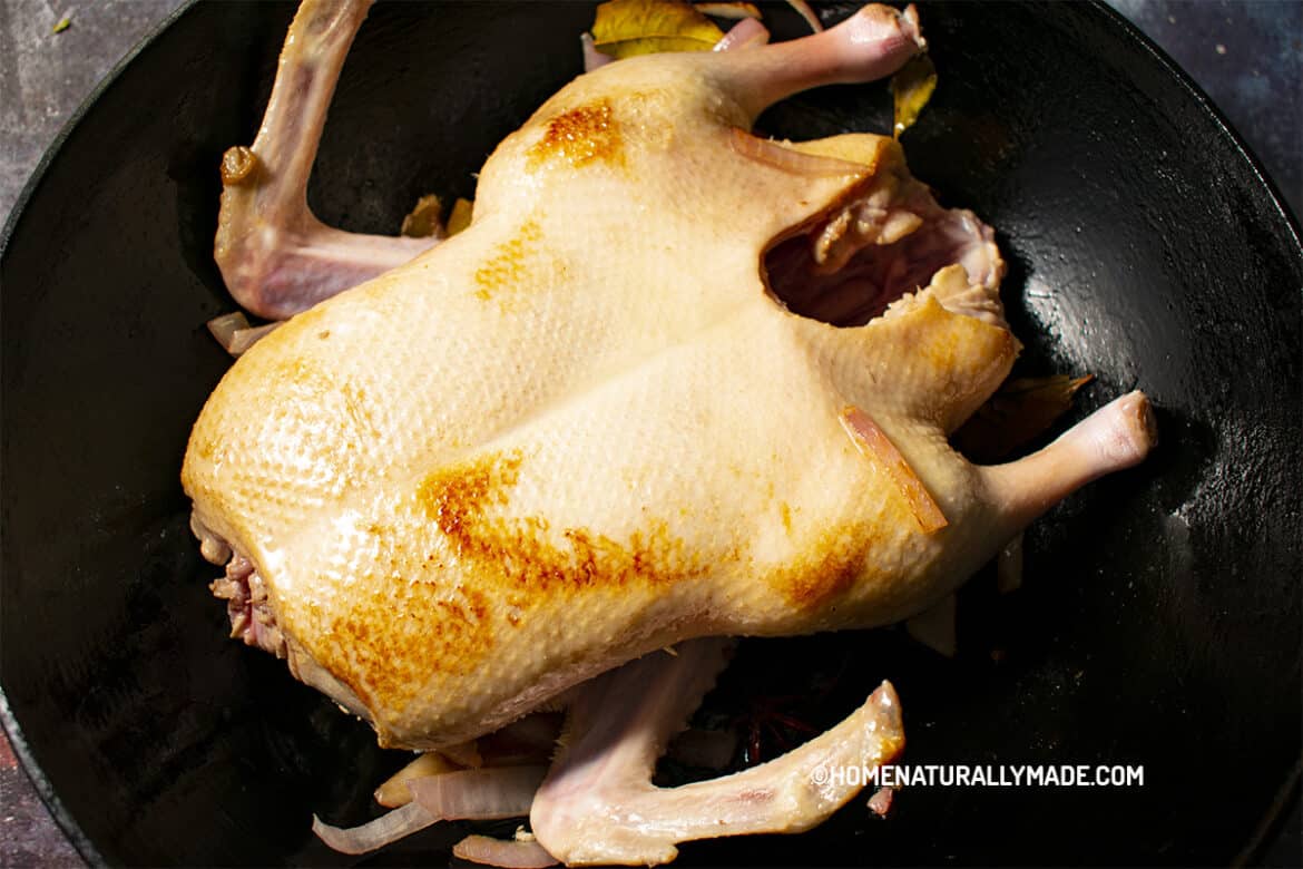 Braised Duck with Spices {Chinese Style Lu Ya} - HomeNaturallyMade