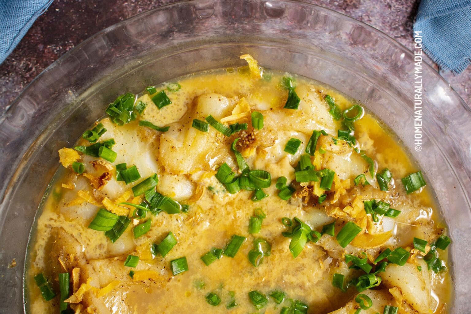 Steamed Cod Fish Fillet {Quick Easy Asian Fusion} - HomeNaturallyMade