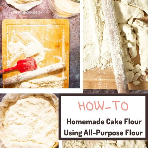 Homemade Cake Flour {An old-fashioned trick} - HomeNaturallyMade