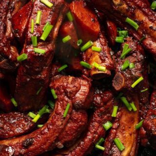 Red Braised Pork Ribs with Carrots Chinese Style - HomeNaturallyMade