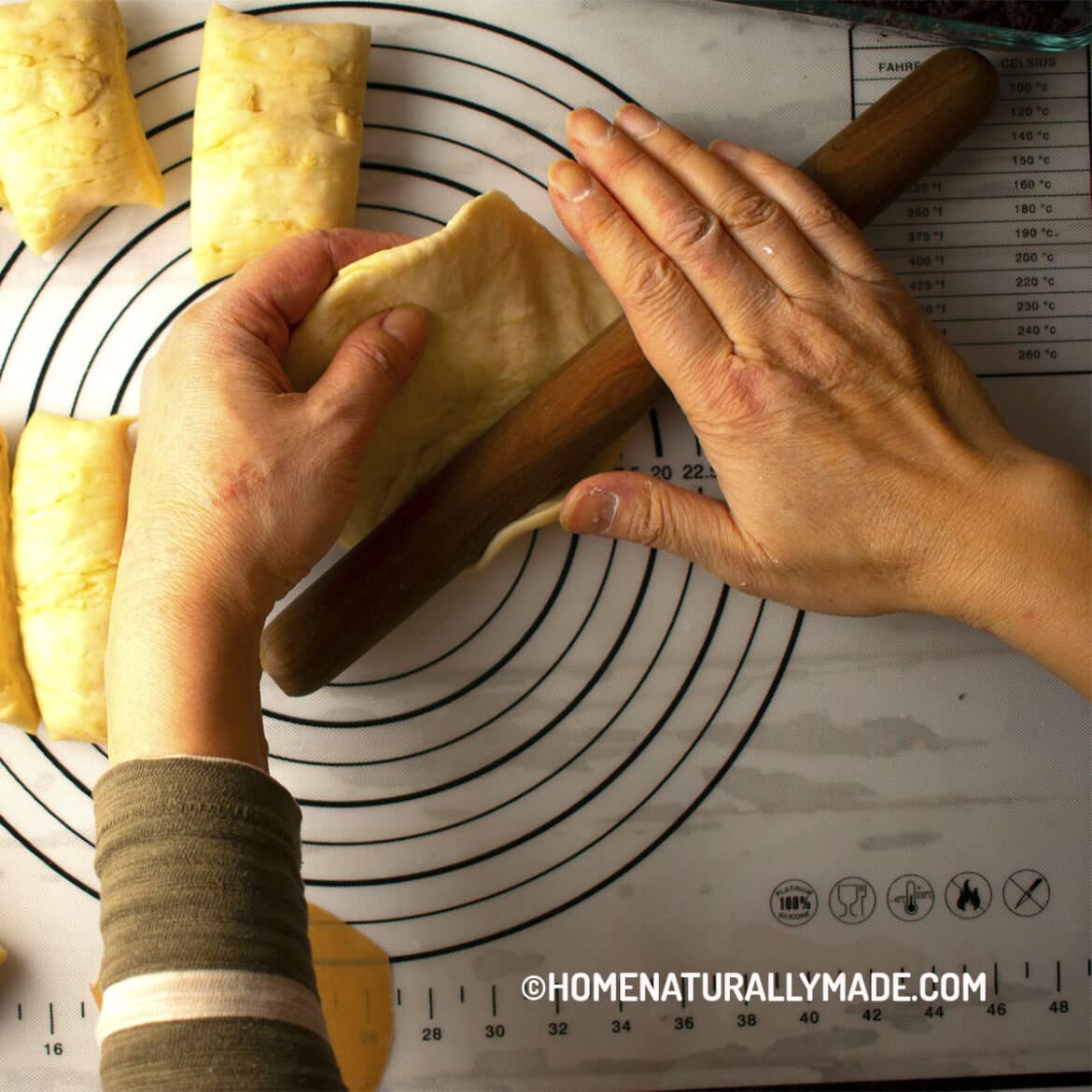 Homemade Flaky Pastry Wrappers Chinese Style - HomeNaturallyMade