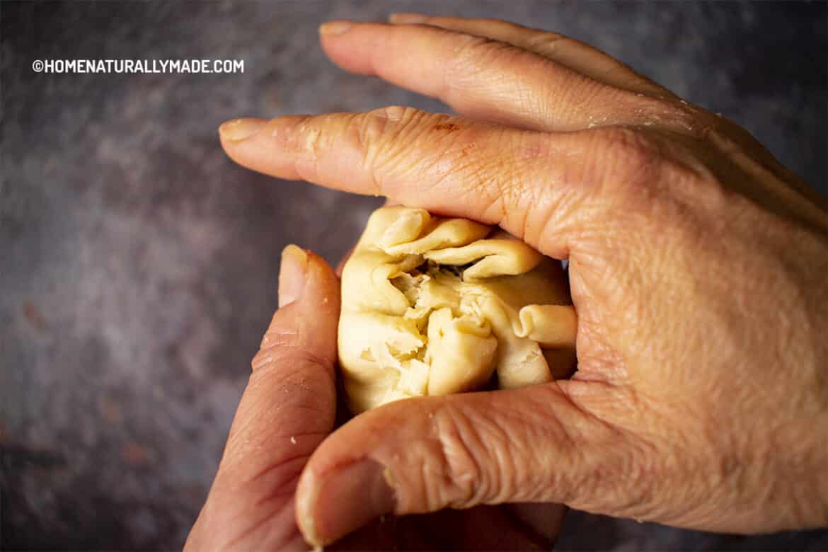 Rou Yue Bing {Suzhou Style Pork Mooncake} - HomeNaturallyMade