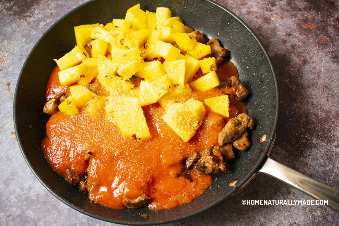 Gu Lao Rou {Sweet and Sour Pork with Pineapple} - HomeNaturallyMade