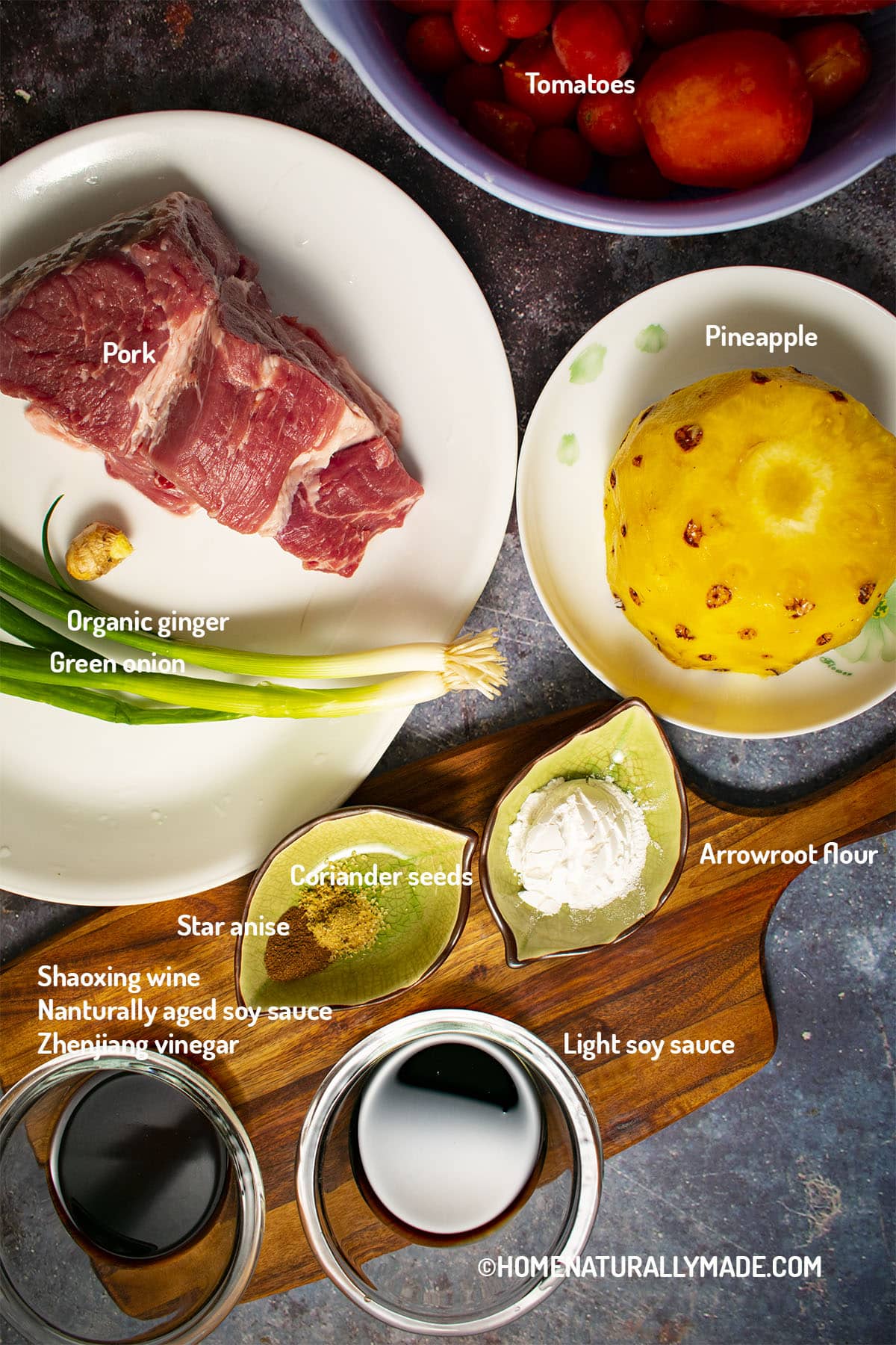 Gu Lao Rou {Sweet and Sour Pork with Pineapple} - HomeNaturallyMade