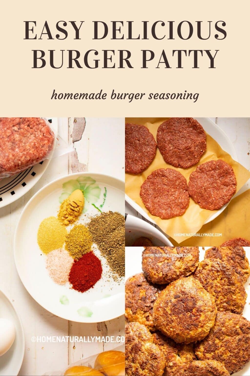 Easy Delicious Burger Patty Essential Guide - HomeNaturallyMade