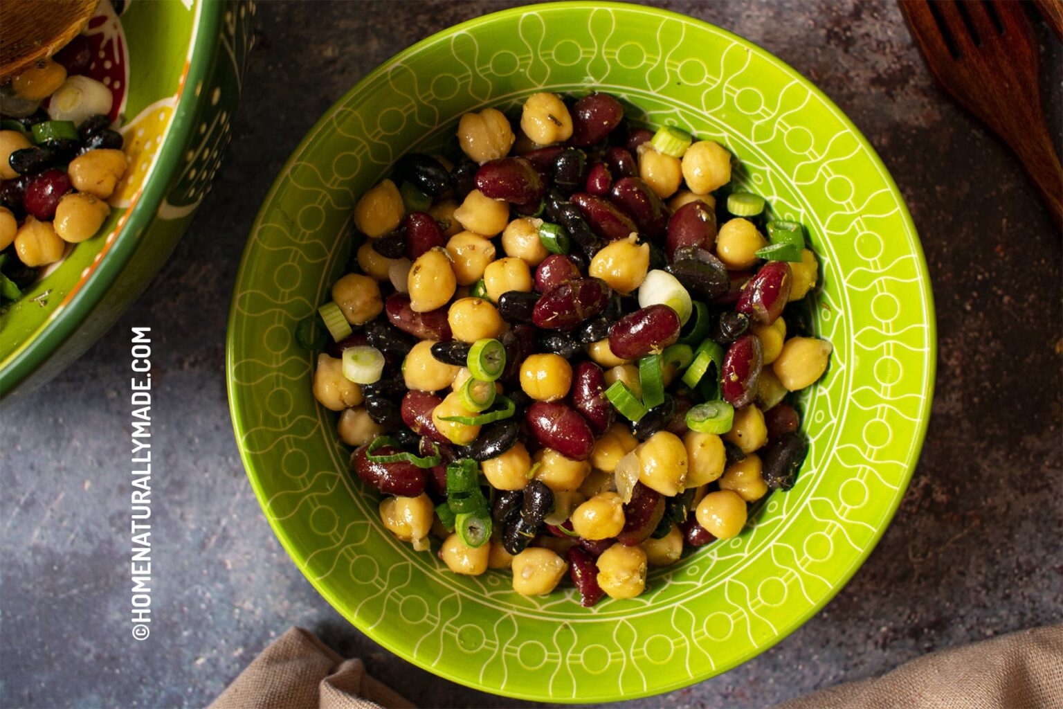 Chickpea and Beans Salad - HomeNaturallyMade