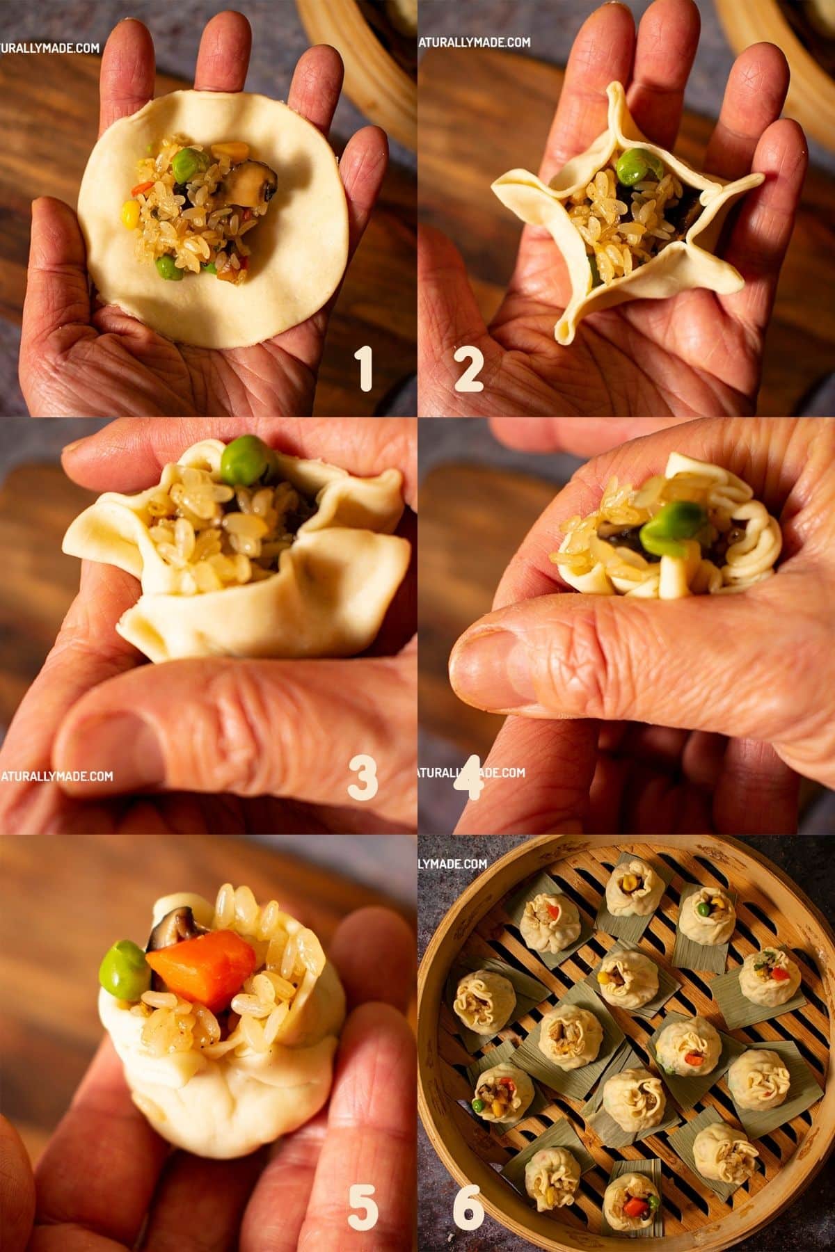 Shanghai-style Shao Mai {Shumai} - HomeNaturallyMade