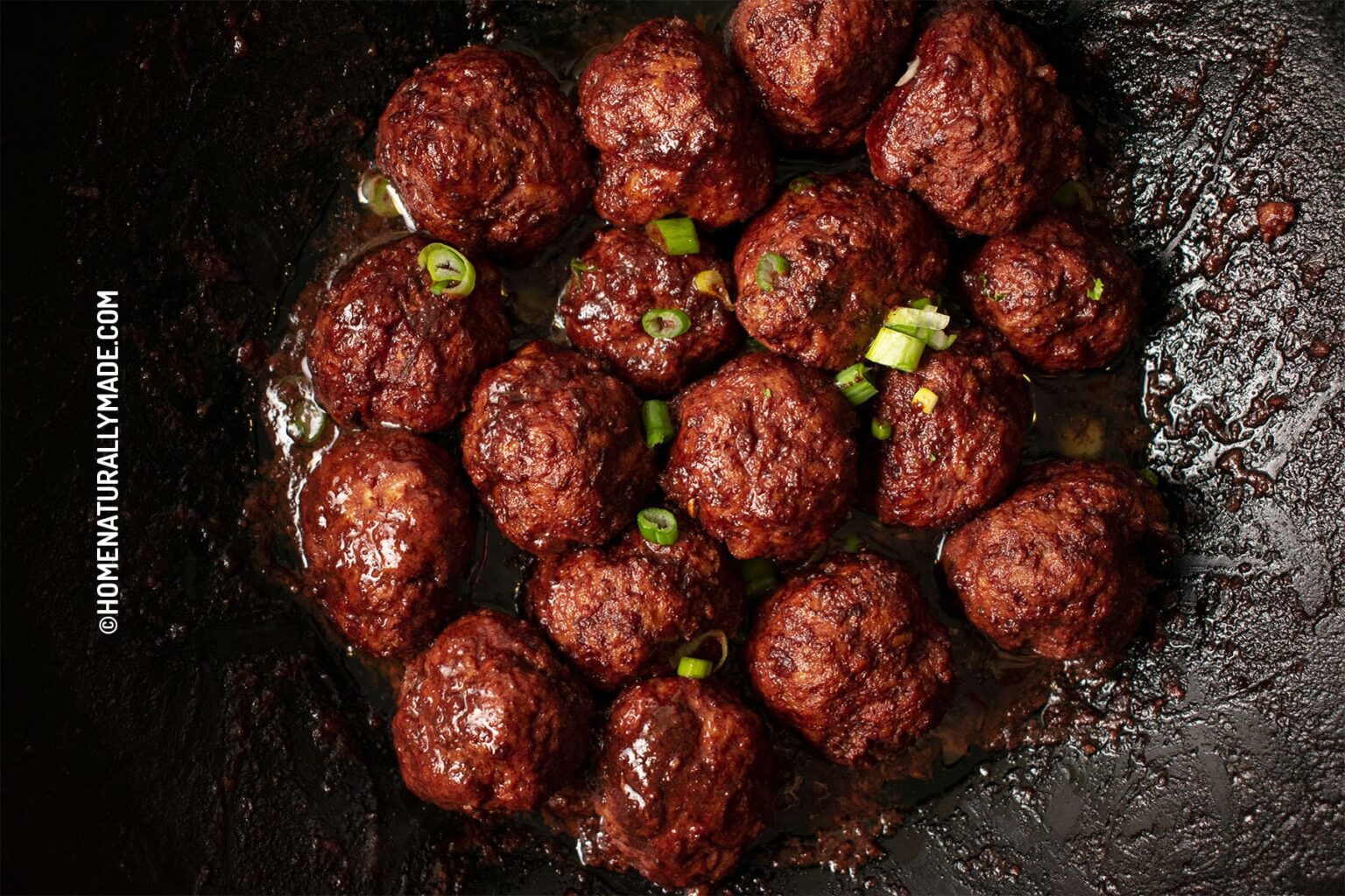 Red Braised Pork Meatballs {Hong Shao Shi Zi Tou} - HomeNaturallyMade