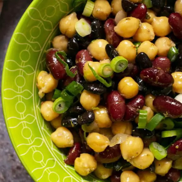 Chickpea and Beans Salad - HomeNaturallyMade