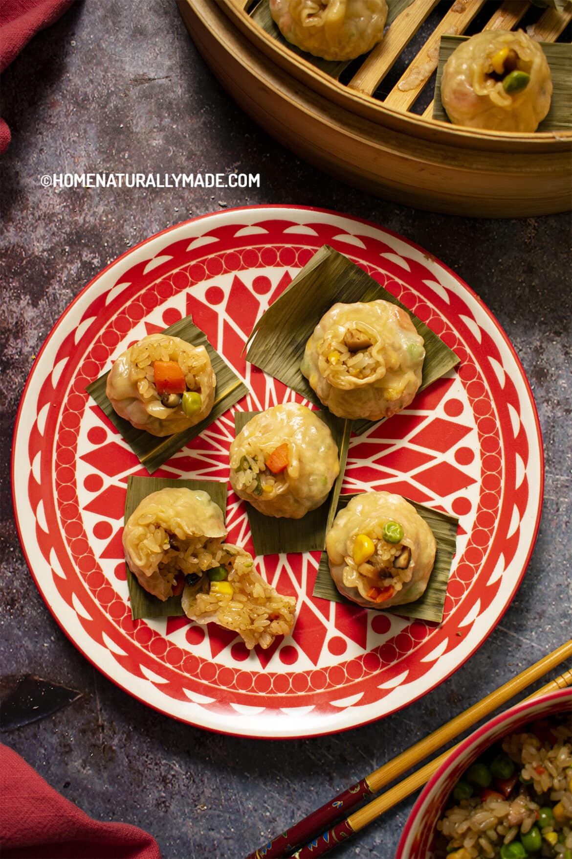 Shanghai-style Shao Mai {Shumai} - HomeNaturallyMade