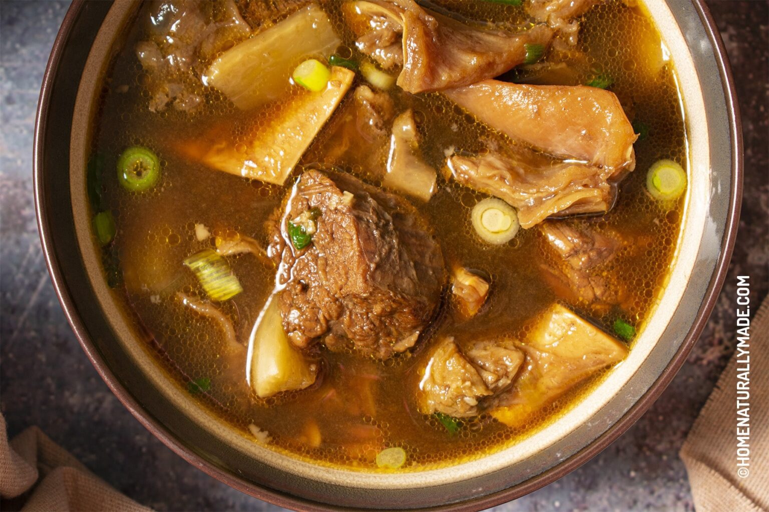 Luo Bo Niu Nan {Cantonese Beef Brisket} - HomeNaturallyMade