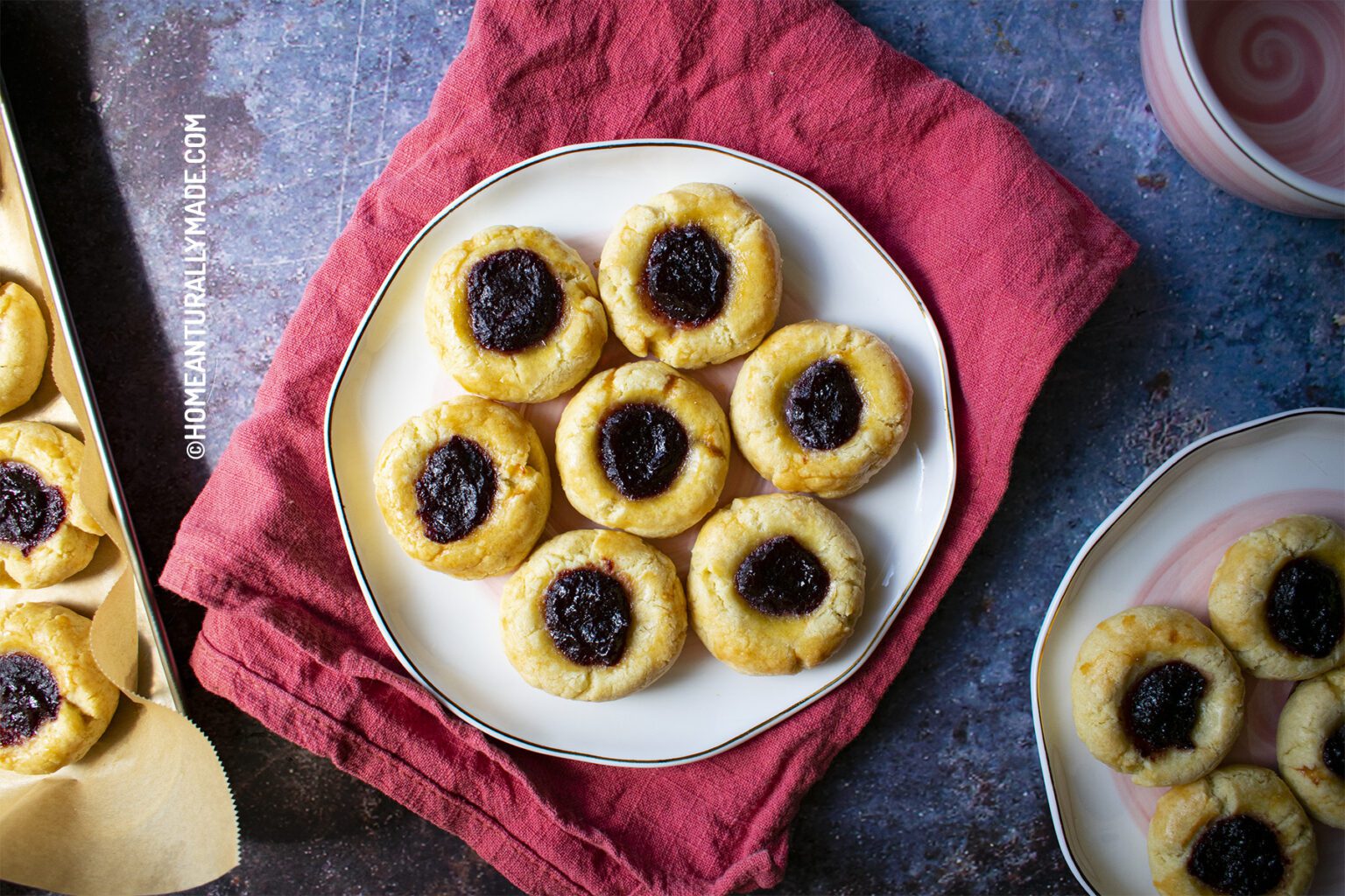 Jam Filled Butter Cookies - HomeNaturallyMade