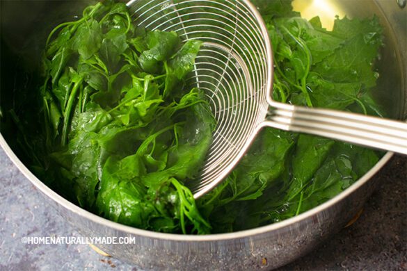 Hui Cai Salad {White Goosefoot} Chinese Style - HomeNaturallyMade