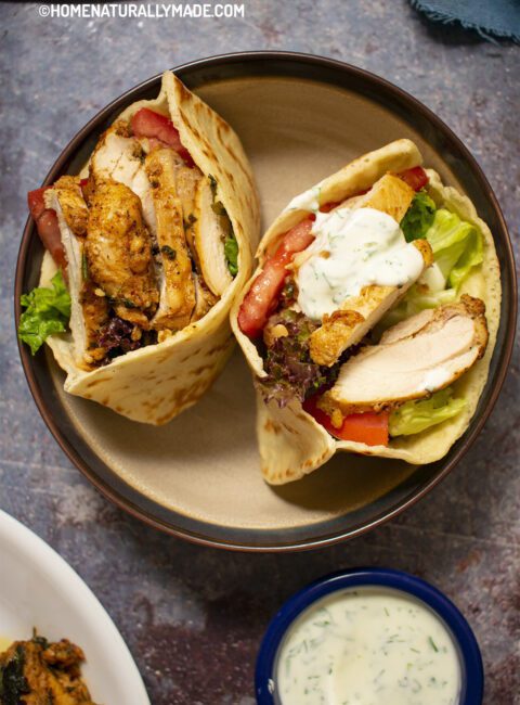 Roti Chicken Copycat Mediterranean Style - HomeNaturallyMade