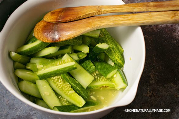 Pickled Cucumber Chinese Style - HomeNaturallyMade