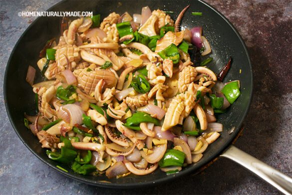 Squid Stir Fry {Traditional Chinese Style} - HomeNaturallyMade