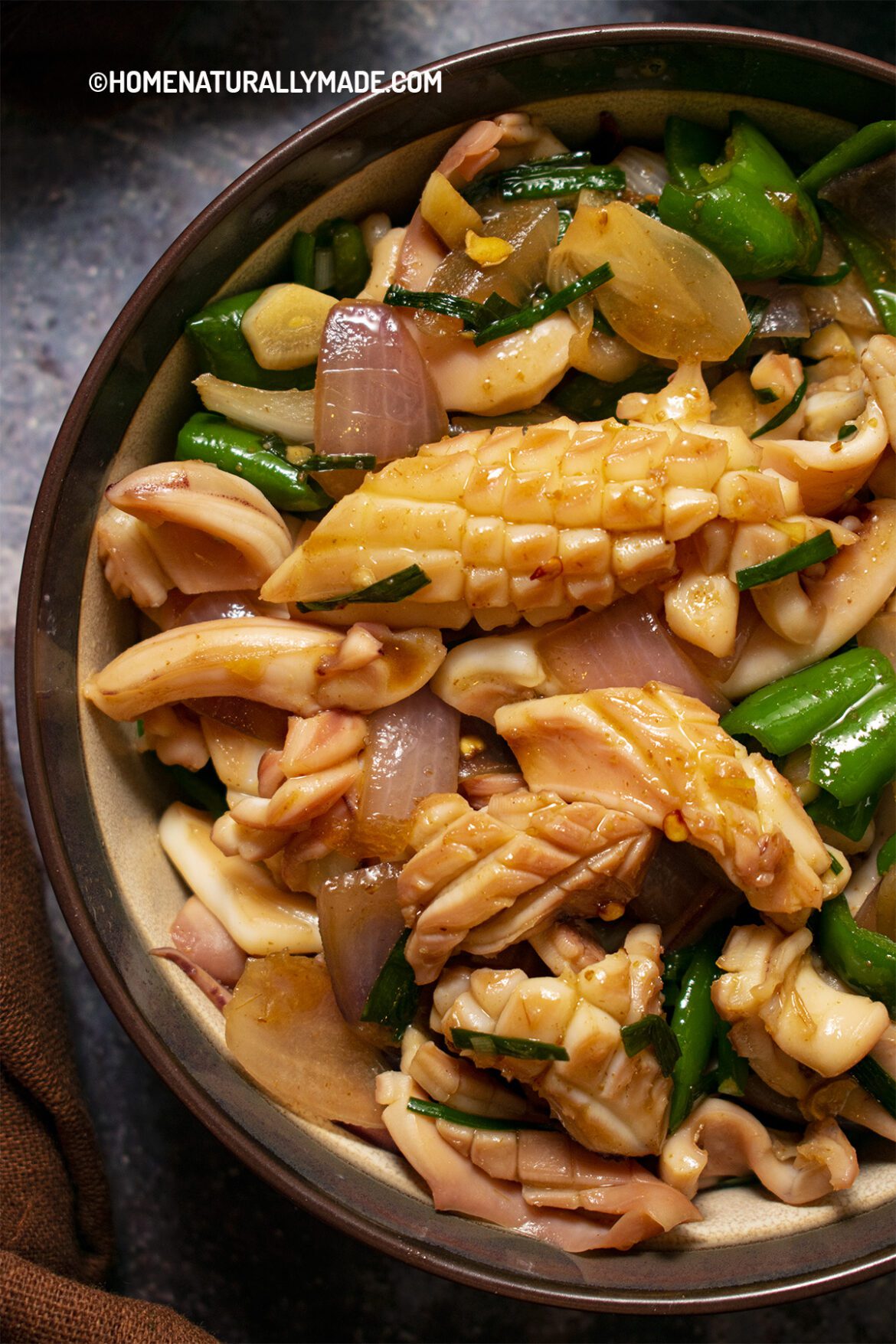 Squid Stir Fry {Traditional Chinese Style} - HomeNaturallyMade