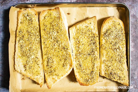 Garlic Bread {Easy Yummy Healthy Way} - HomeNaturallyMade