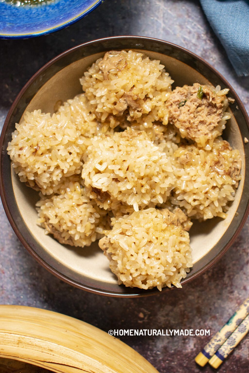 Steamed Meatballs {Huai Yang Style} - HomeNaturallyMade