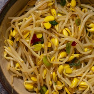 Soybean Sprouts Salad {Asian Fusion} - HomeNaturallyMade