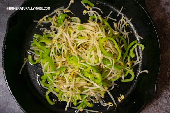 Mung Bean Sprouts Stir Fry - HomeNaturallyMade