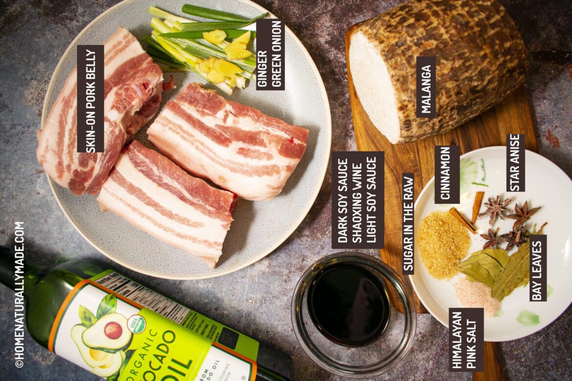 Yu Tou Kou Rou {Pork Belly with Malanga} - HomeNaturallyMade