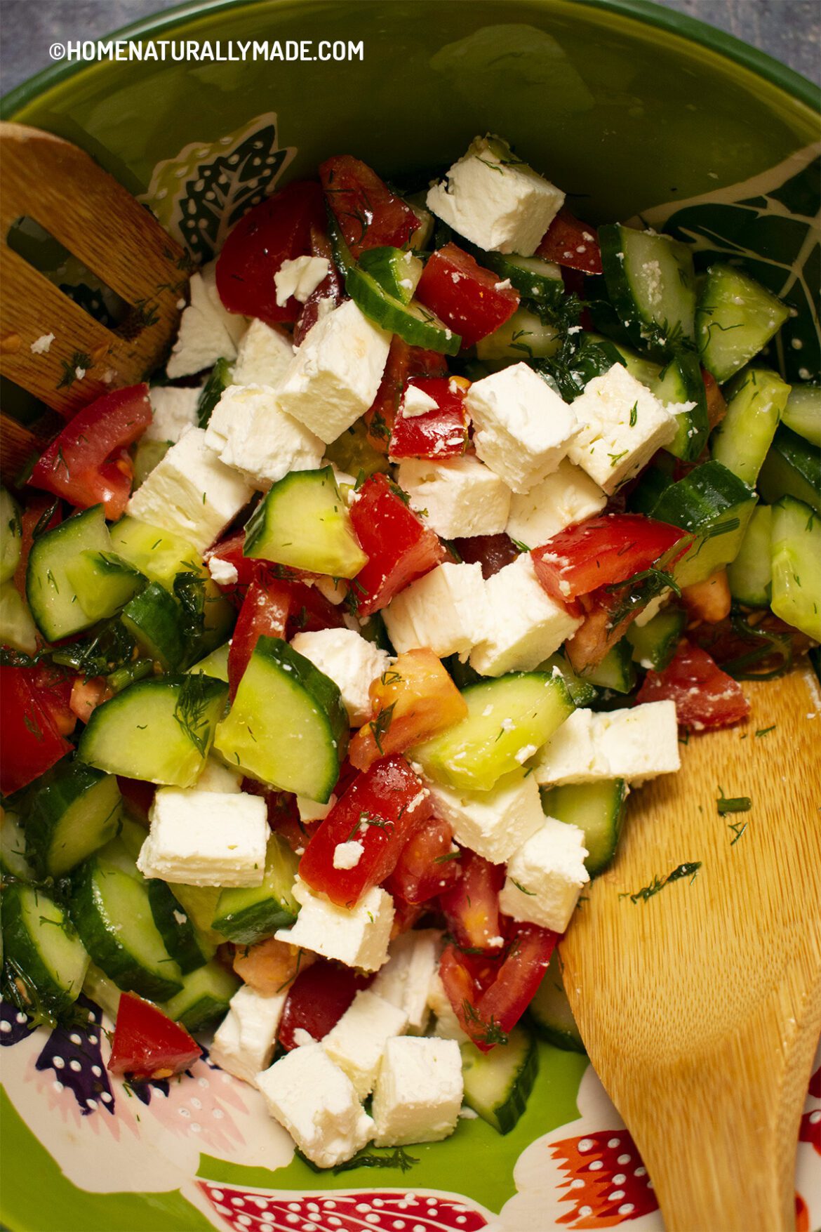 Easy Greek Salad - HomeNaturallyMade