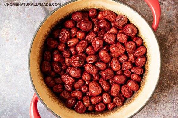 Zao Ni Ma Bing {枣泥麻饼} Jujube Paste Cookie - HomeNaturallyMade