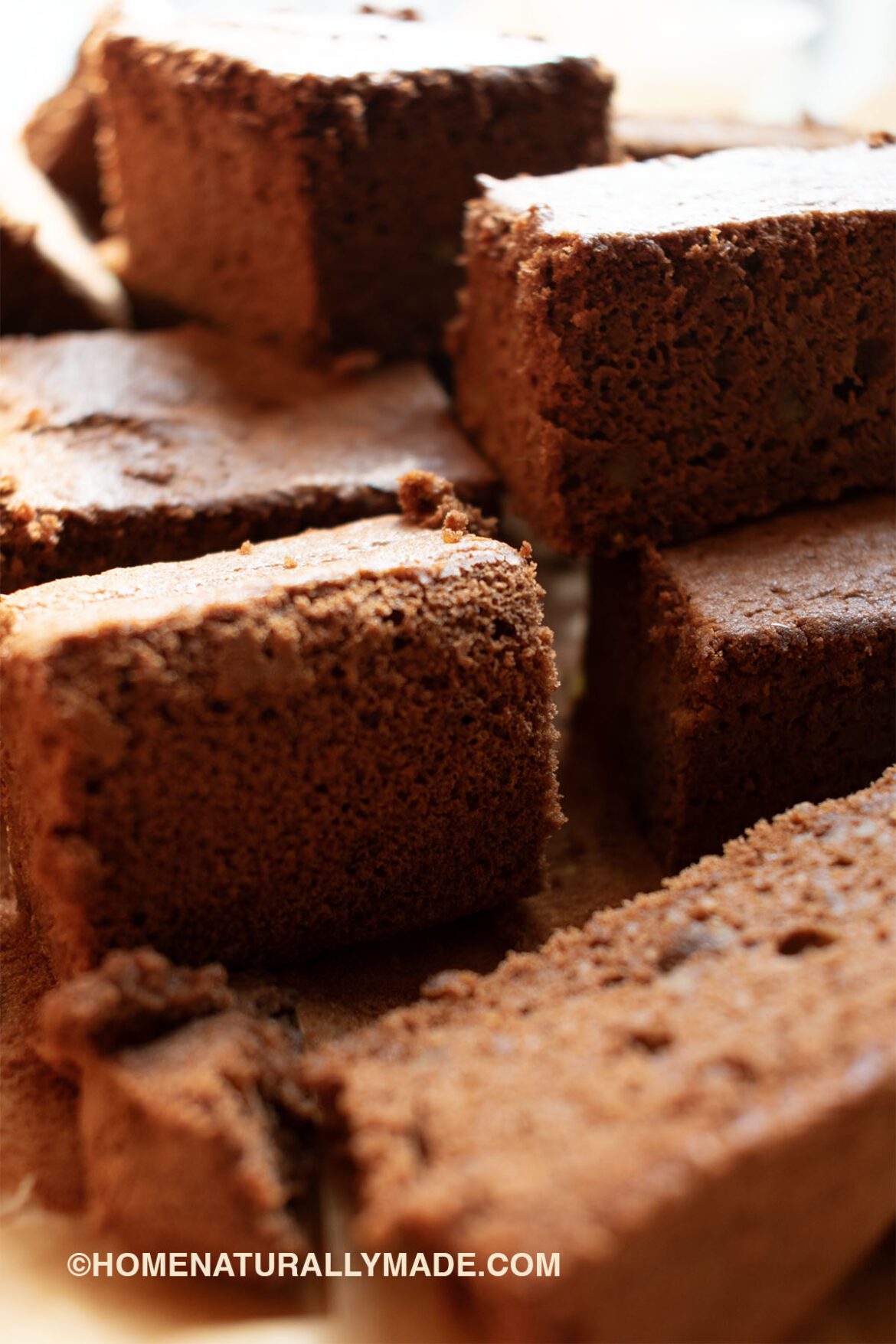 Chocolate Sponge Cake - HomeNaturallyMade