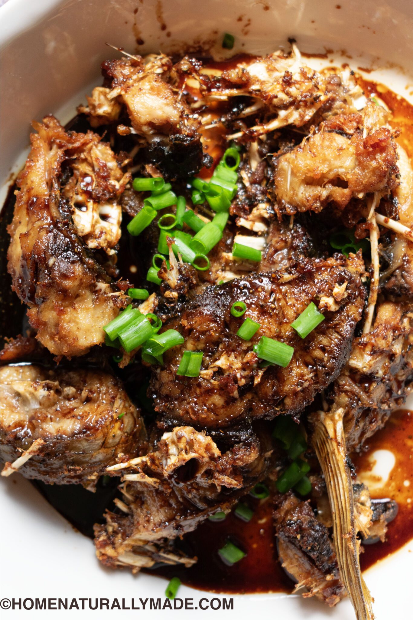 Shanghai Xun Yu {fried fish in sweet savory sauce} - HomeNaturallyMade