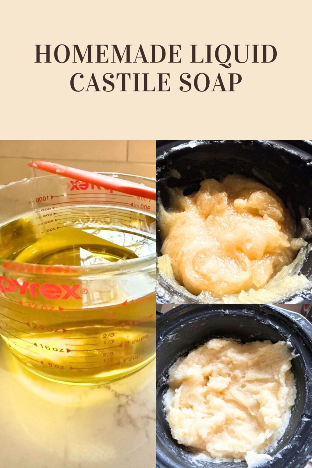 Homemade Liquid Castile Soap - HomeNaturallyMade