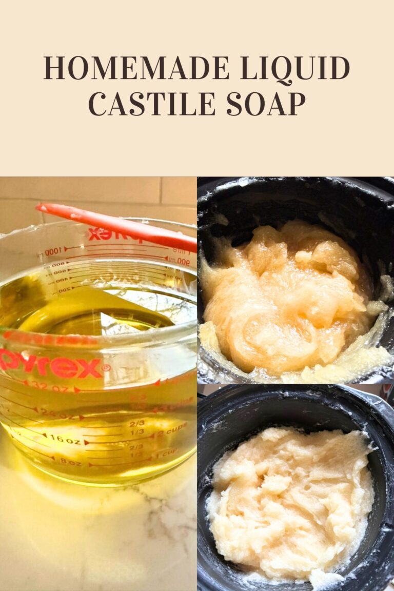 Homemade Liquid Castile Soap - HomeNaturallyMade